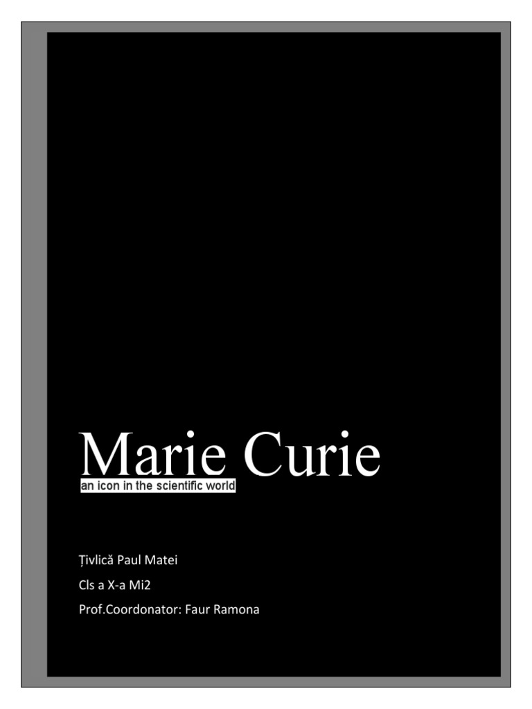 Marie Curie's Pioneering Legacy | PDF