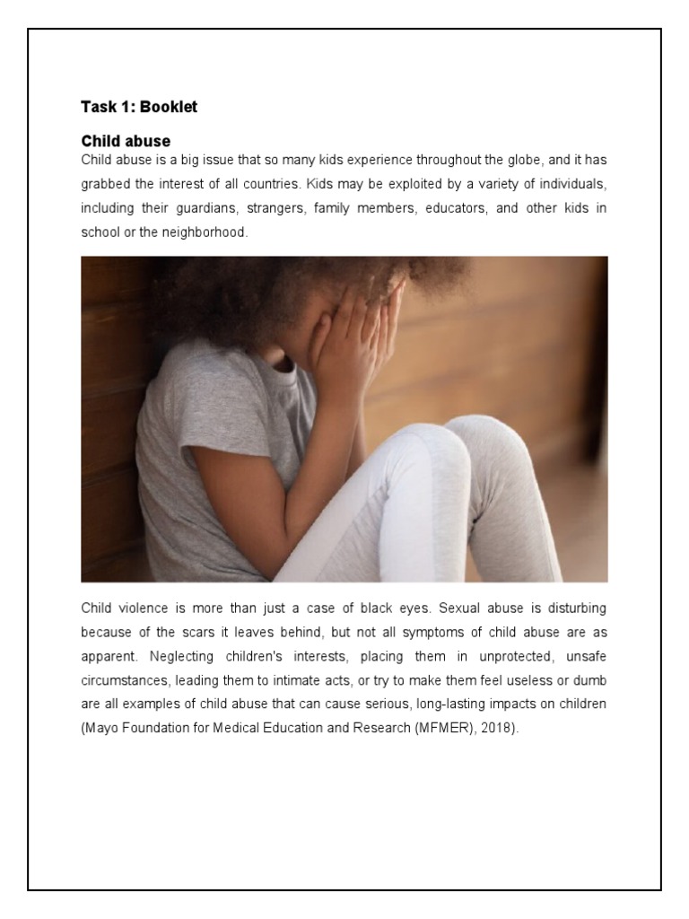 Task 1: Booklet Child Abuse | PDF | Child Abuse | Child Neglect