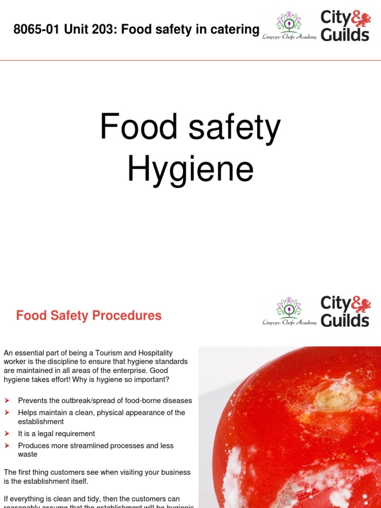 Unit 203 1 Food Safety Hygiene | PDF | Foodborne Illness | Hygiene