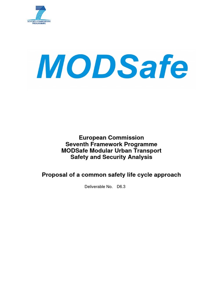 MODSafe Safety Life Cycle Proposal | PDF | Life Cycle Assessment ...