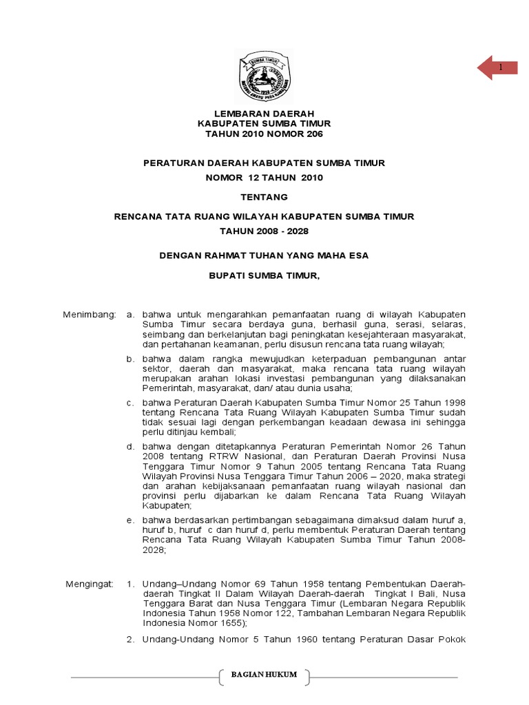 Perda No 12 THN 2010 | PDF