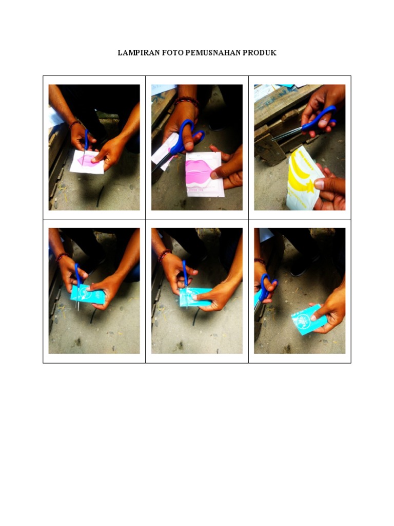Lampiran Foto Pemusnahan Produk | PDF