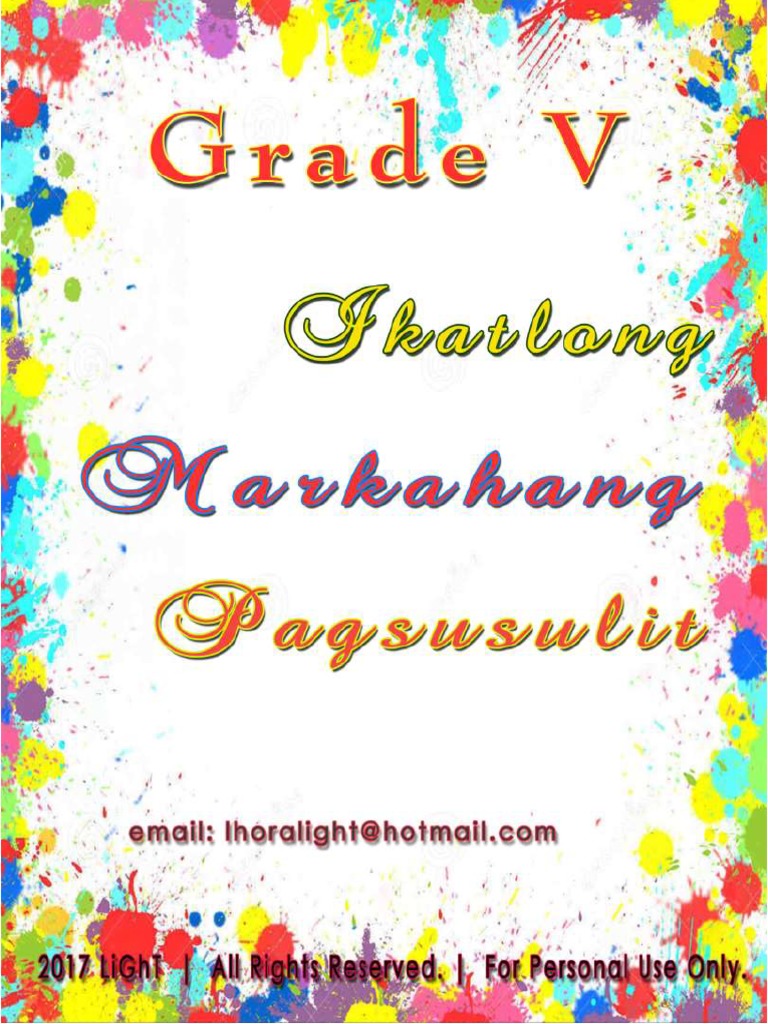 Grade 5 3rd Grading | PDF