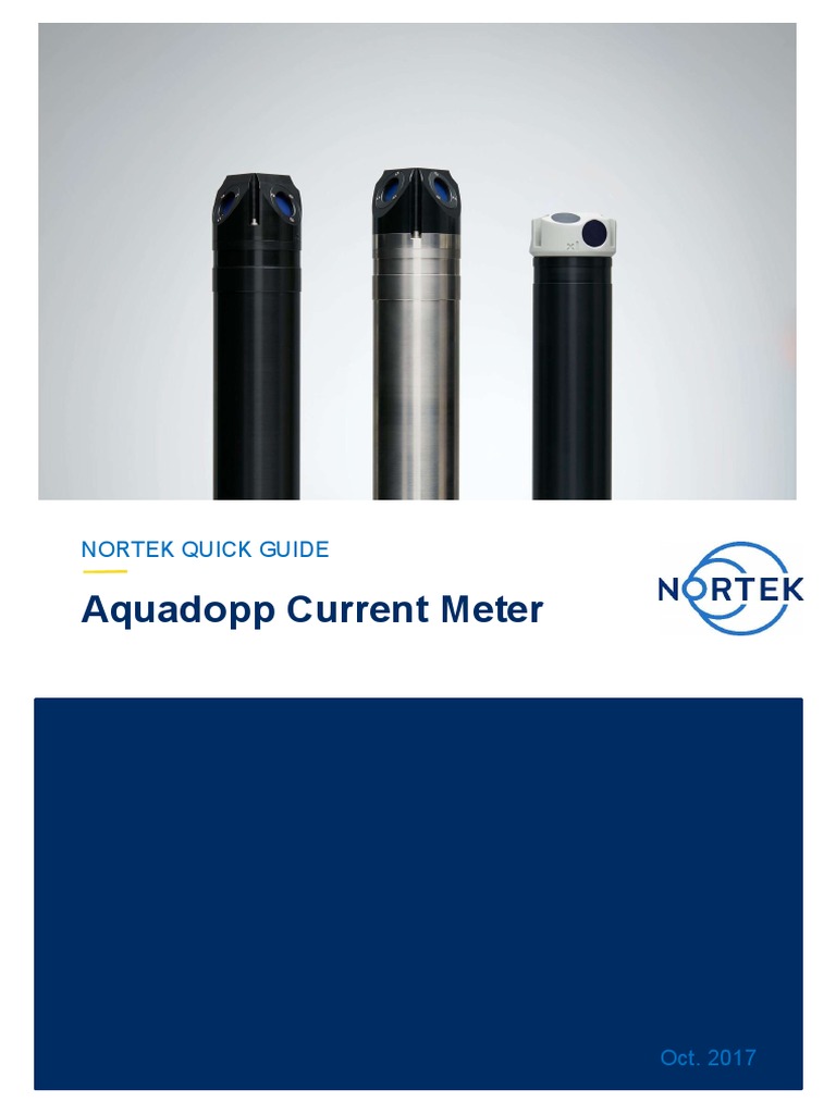 Aquadopp Current Meter: Nortek Quick Guide | PDF | Computer File ...