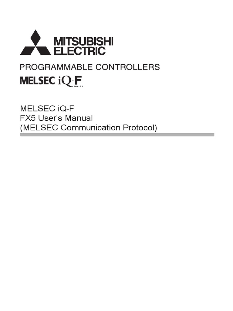 FX5 Users Manual Melsec Communication Protocol ENG Ver A | PDF | Programmable Logic Controller ...