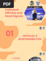 2019 20 Line Judge Signals | PDF | Volleyball | Hand