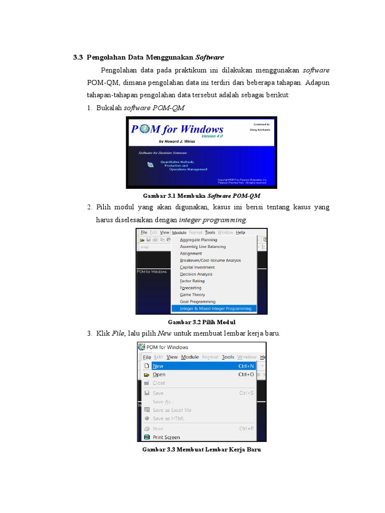 3.3 Pengolahan Data Menggunakan Software | PDF