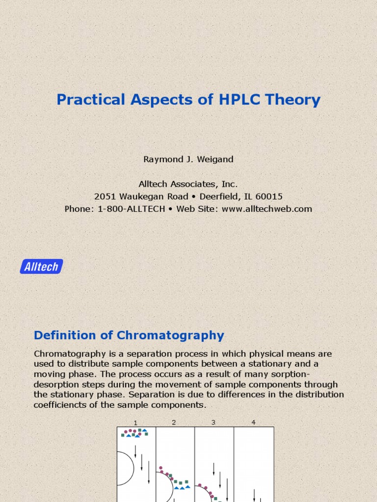 Practical Aspectsof HPLC | PDF | High Performance Liquid Chromatography ...