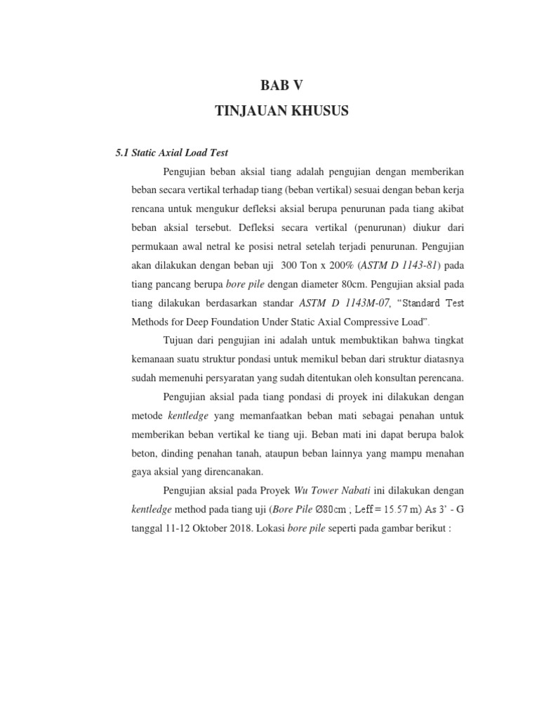 BAB V (Axial Load Test) | PDF