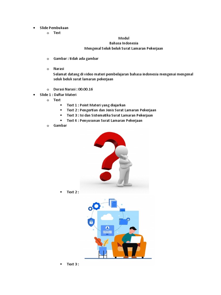 Script Modul Pembelajaran | PDF