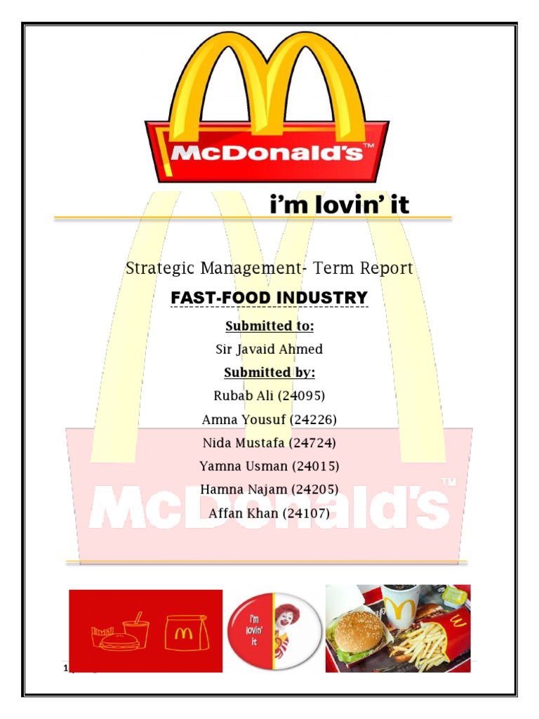McDonalds - Final SM Term Report | PDF | Fast Food Restaurants | Mc ...