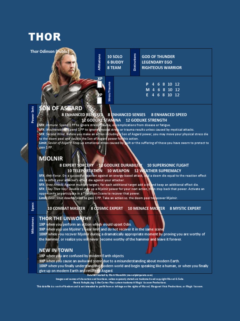 Thor | PDF | Thor | Leisure