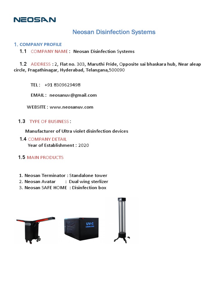 Neosan Company Profile | PDF | Computers