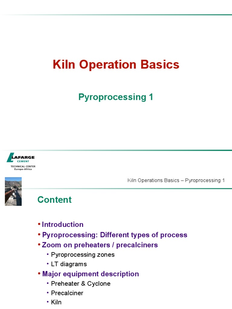 Kiln Operation Basics: Pyroprocessing 1 | PDF | Chemical Equipment | Continuum Mechanics