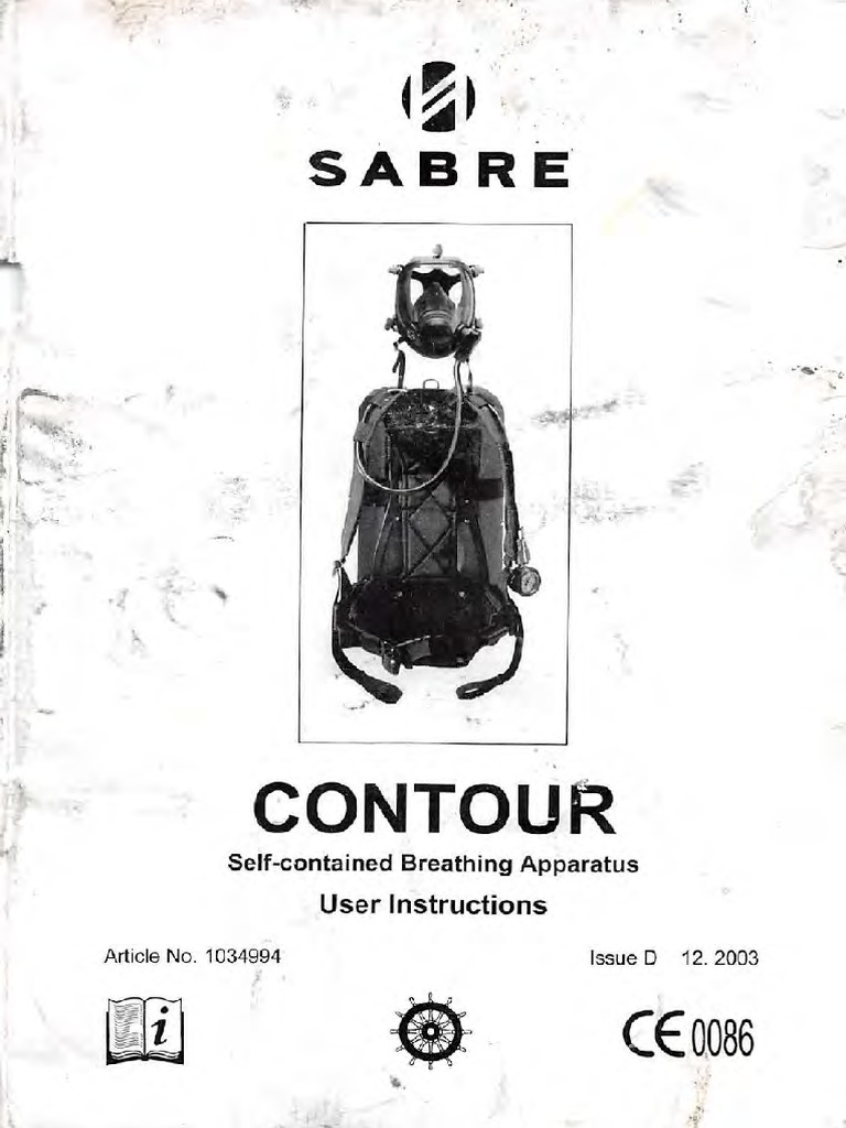 Sabre, Contour 100, Self Contained Breathing Apparatus, Uset ...