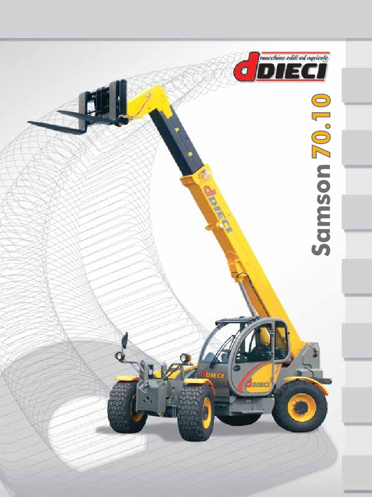 Telehandler Dieci Samson 70 10 Esp | PDF | Eje | Tecnologías automotrices