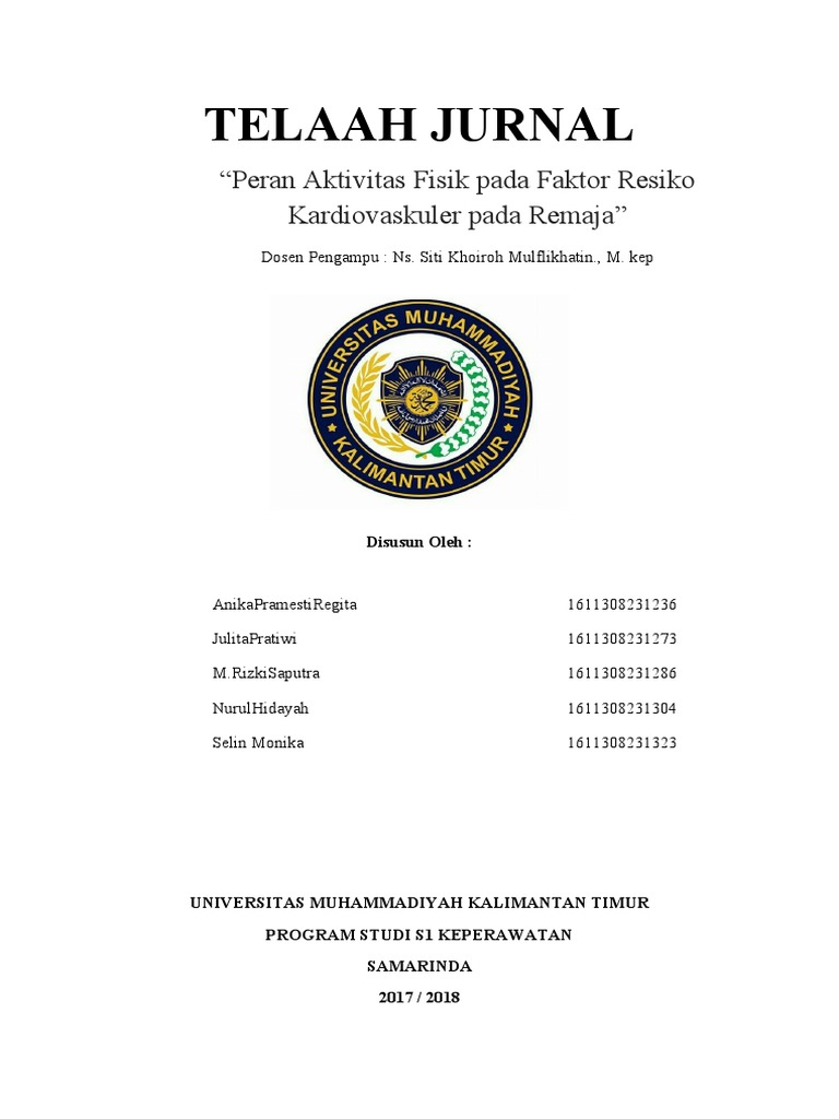 Contoh TELAAH JURNAL 1 | PDF