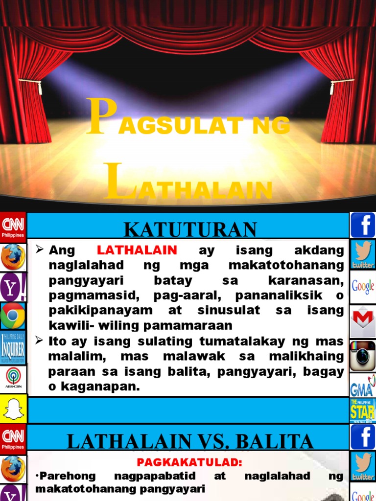 Pagsulat NG Lathalain | PDF