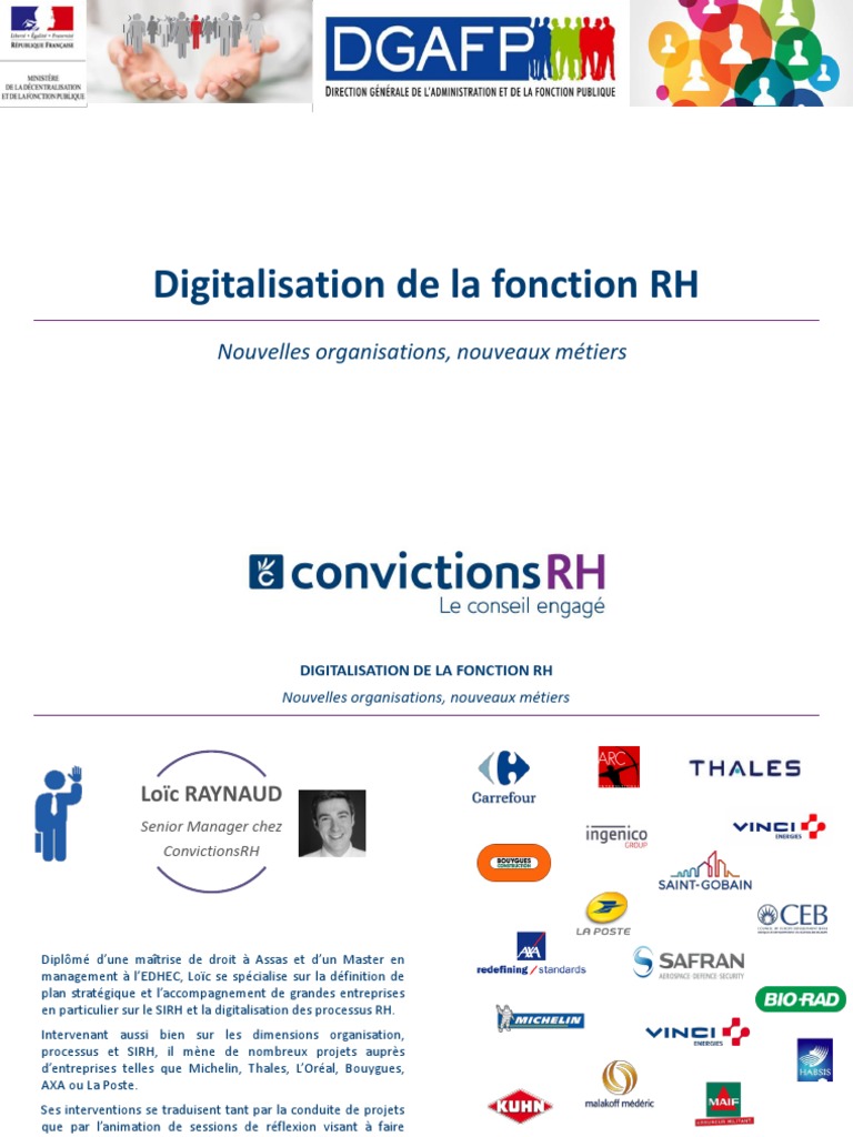 Atelier Digitalisation de La Fonction RH | PDF | Gestion des ressources humaines | Business