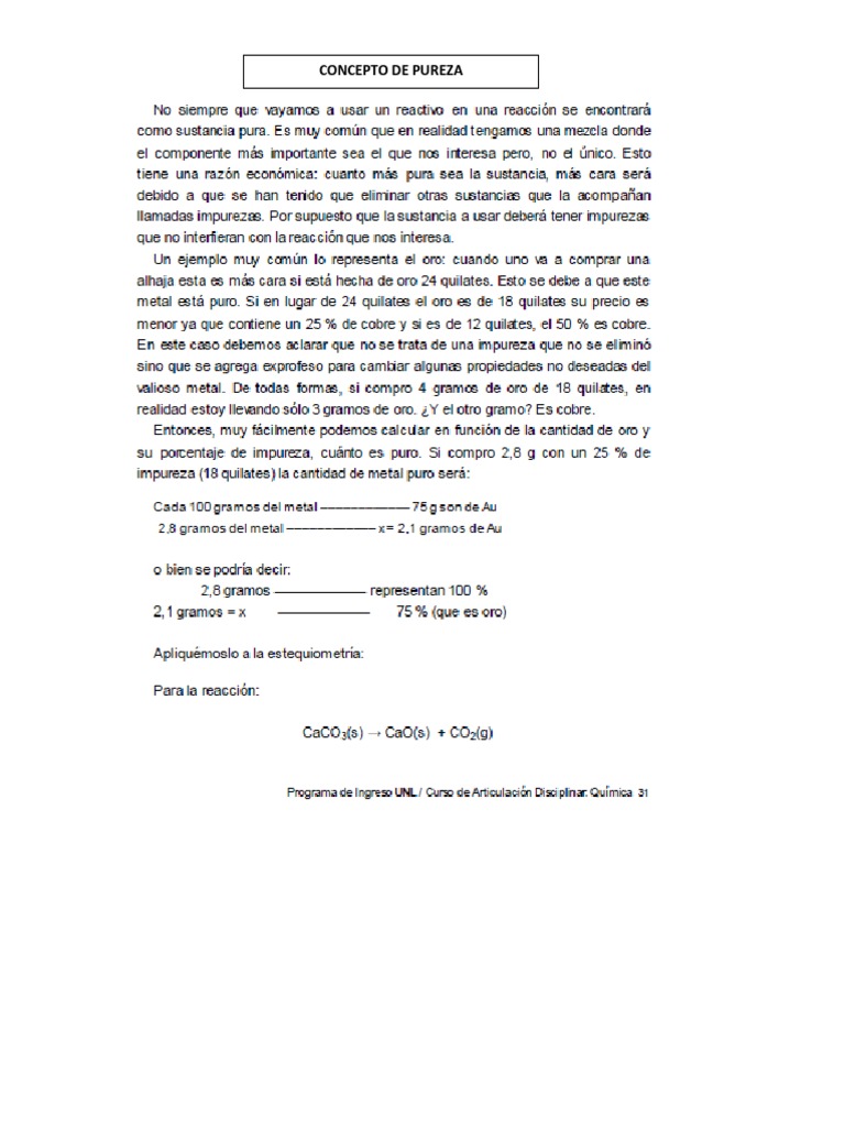 Concepto de Pureza | PDF
