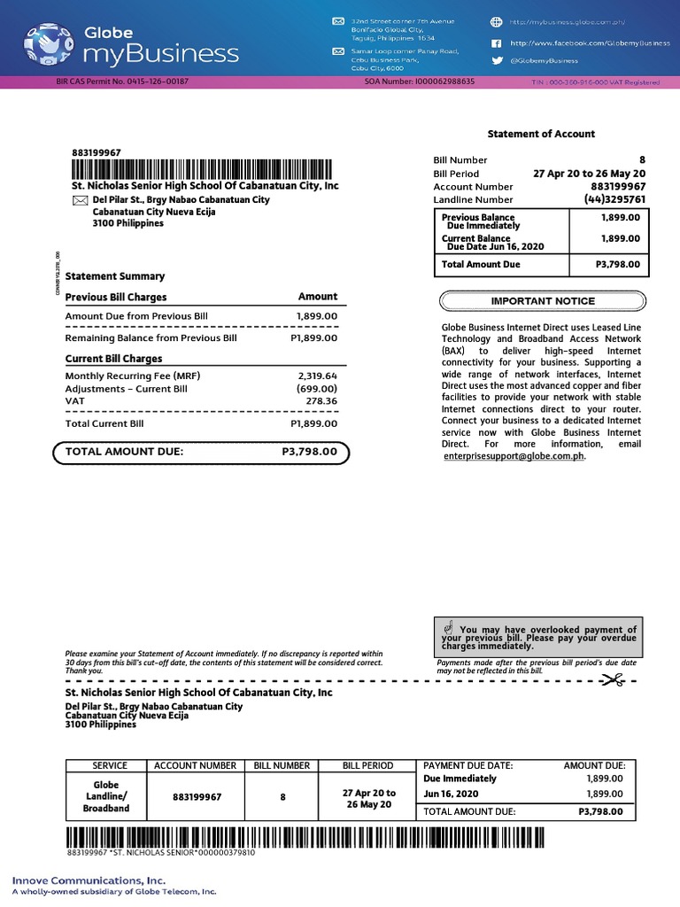 Total Amount Due: P3,798.00 Total Amount Due: P3,798.00 | PDF ...