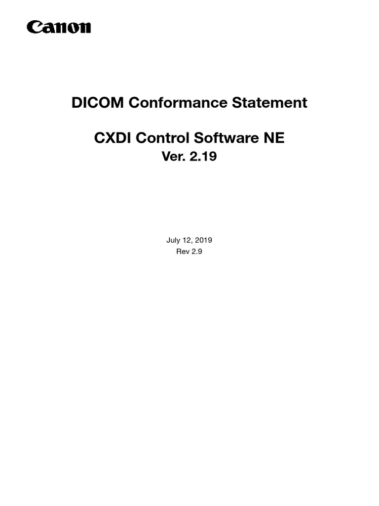 BT8-1617-NE V2.19 DICOM Conformance Statement | PDF | Computer Network ...