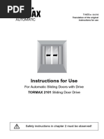 Tormax Manual | PDF | Safety | Door