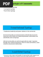 Lesson 4 Typologies of Community | PDF | Community | Rural Area