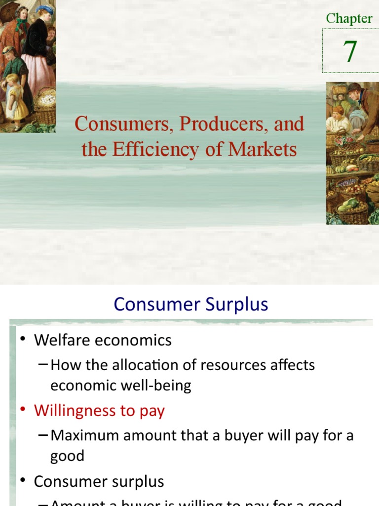 Chapter 7 - Consumers, Producers, and The Efficiency of Markets ...