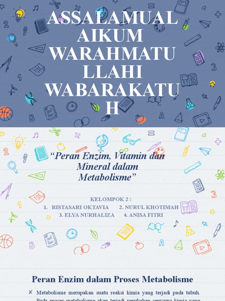 Peran Enzim, Vitamin Dan Mineral Dalam Proses Metabolisme | PDF