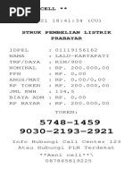 Struk Tagihan Internet | PDF