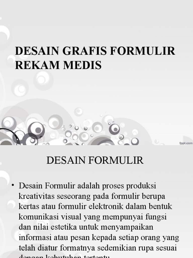 Design Formulir Rekam Medis | PDF