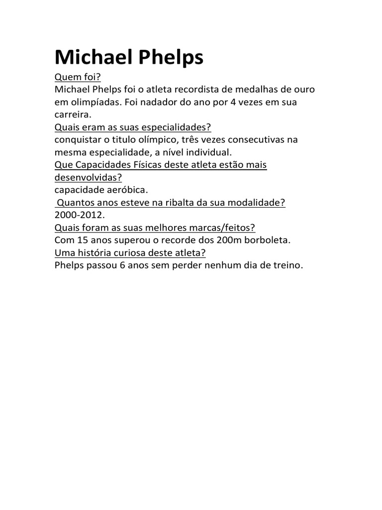 Michael Phelps | PDF