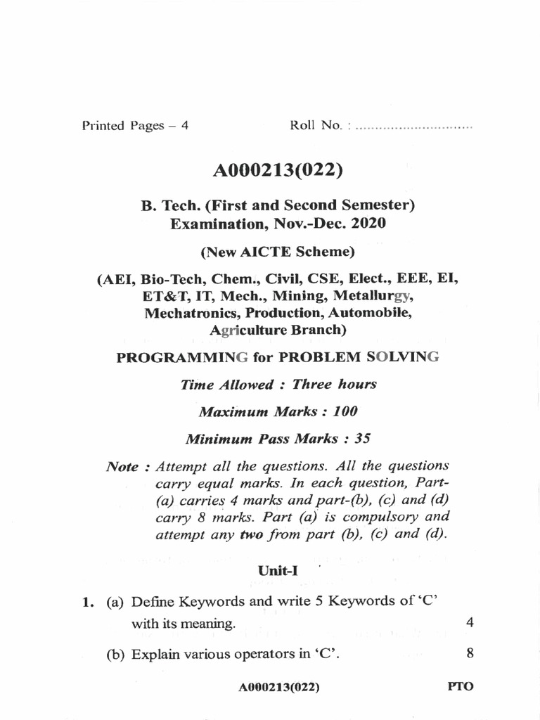 C Programming Pdf C Programming Language Subroutine 1952