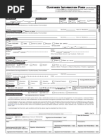 PNB Customer Information Form Individual | PDF | Banks | Signature