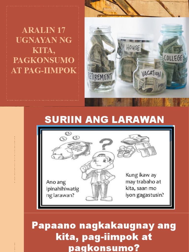 Ugnayan NG Kita, Pagkonsumo at Pag-Iimpok | PDF