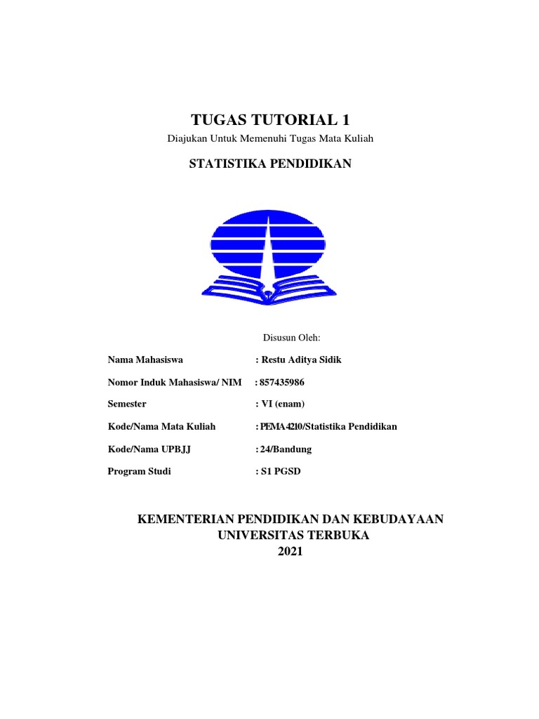 TT1 - Statistika Pendidikan - Restu Aditya Sidik | PDF