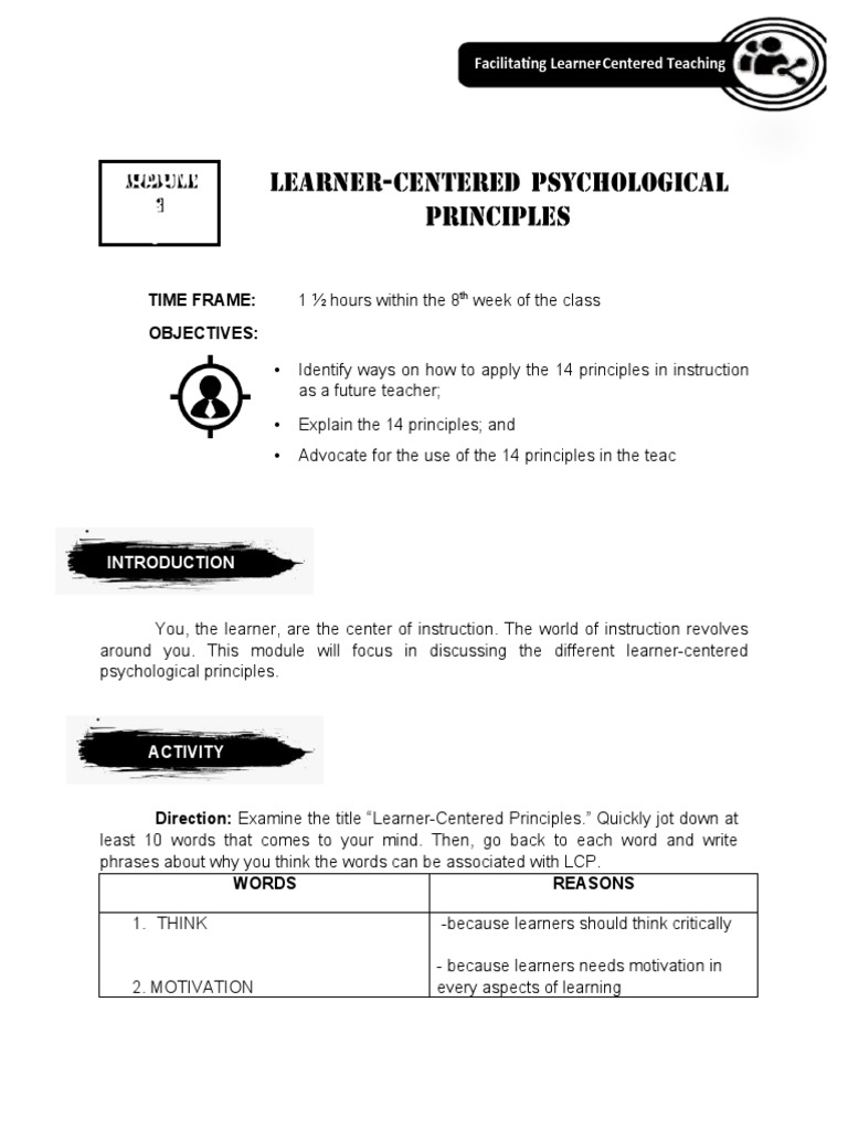 Facilitating Learner-Centered Teaching | PDF | Metacognition ...