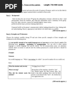 CELTA Assignment 2: Language-Related Task | PDF | Workweek And Weekend ...