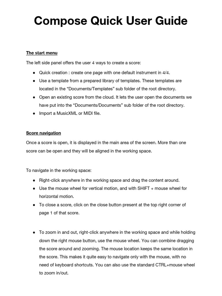 Compose - User - Guide Smartmusic | Download Free PDF | Computer ...