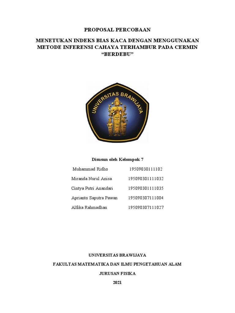 Kelompok 7 - Draft Proposal | PDF