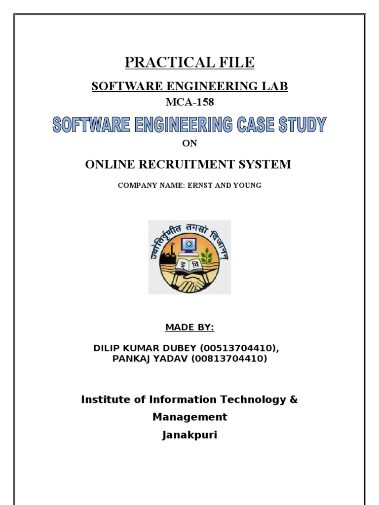 Practical File: Software Engineering Lab | PDF | Business