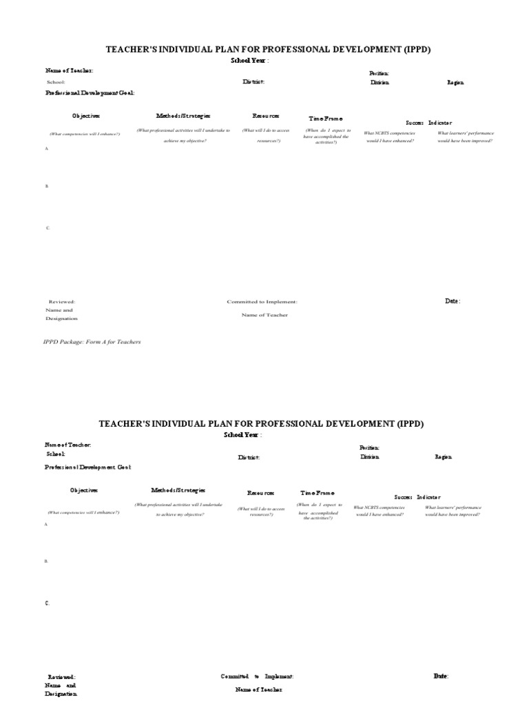 Vdocuments - MX Individual Plan For Professional Development For ...