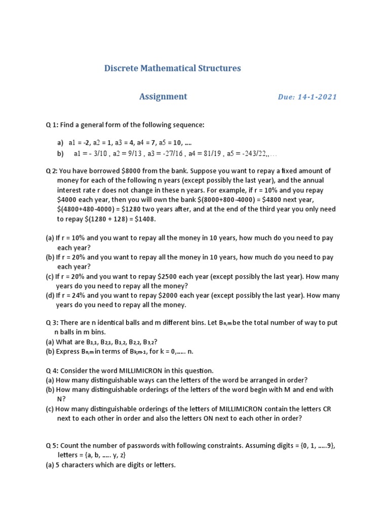 Assignment 2020 | Download Free PDF | Theoretical Computer Science | Computer Programming