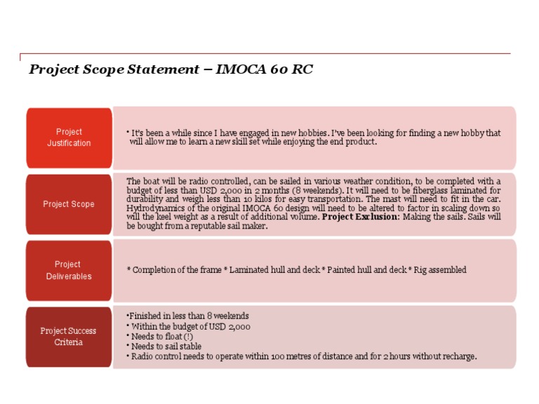 Project Scope Statement | PDF