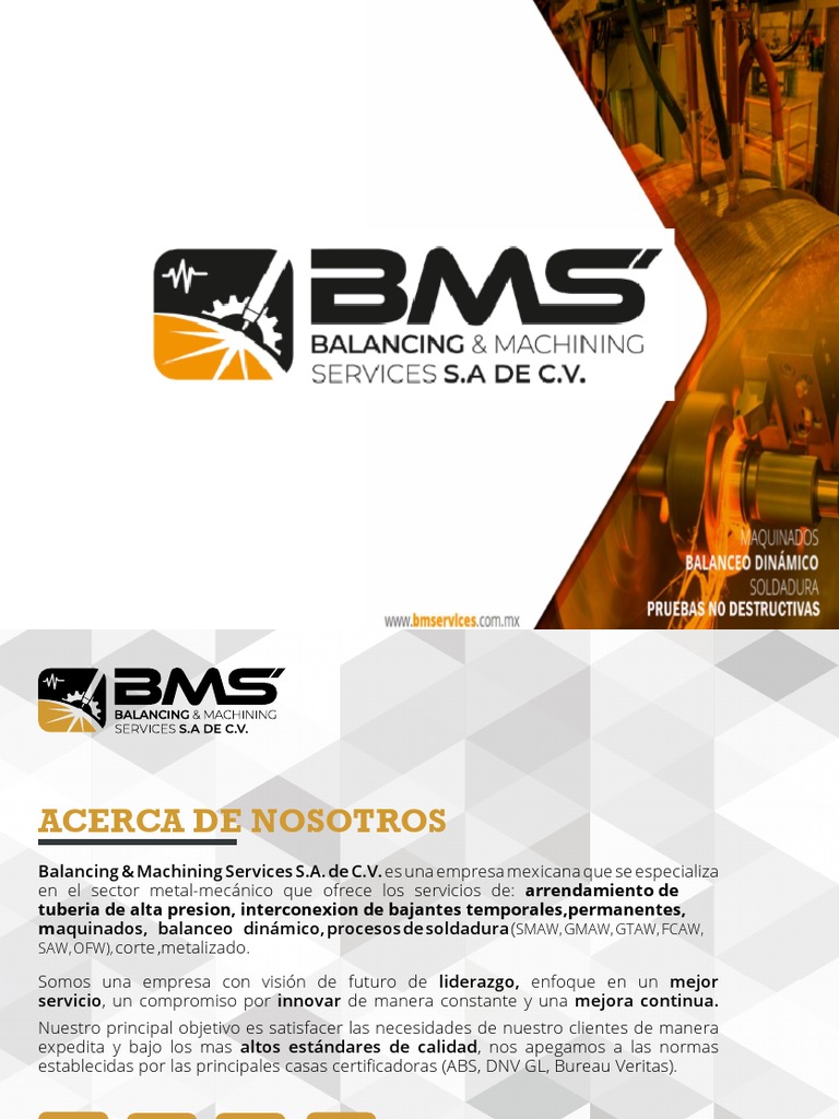 Brochure BMS | PDF | Soldadura | Construcción