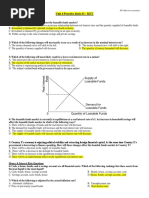 AP Macro Unit 4 Multiple Choice Questions | PDF | Money Supply ...