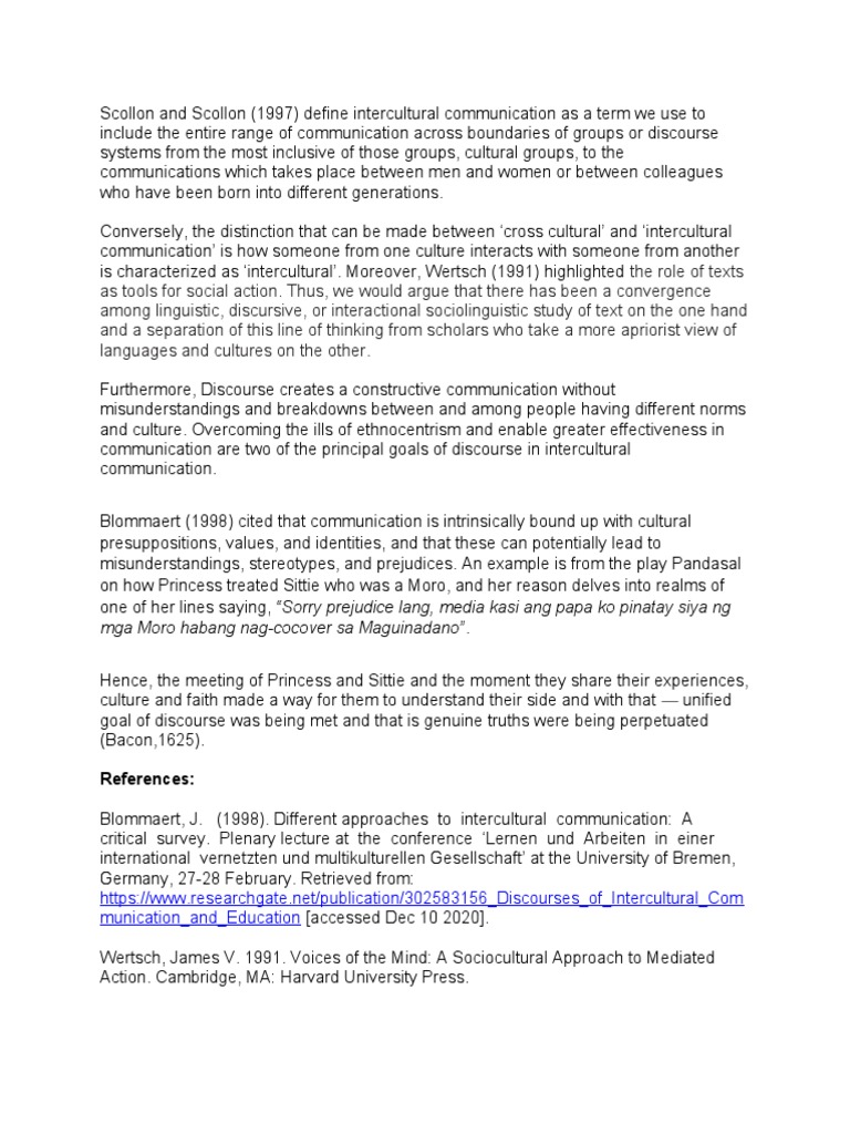 Intercultural Communication Insights | PDF | Cross Cultural ...