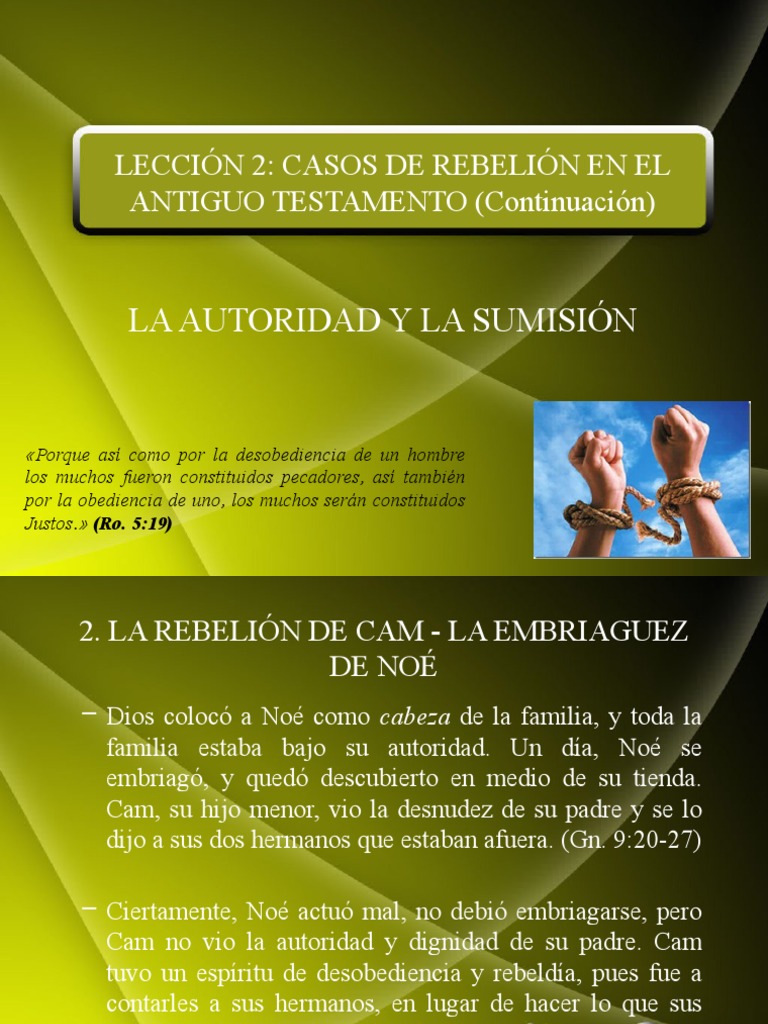 La Rebelión de Coré y sus Consecuencias | PDF | Jamón (Hijo De Noé) | Noé