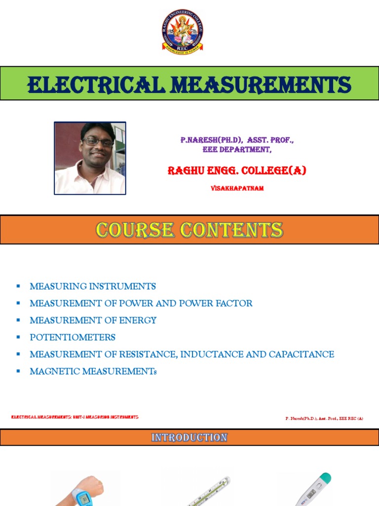 Electrical Measurements Unit 1 Measuring Instruments | PDF | Inductor ...